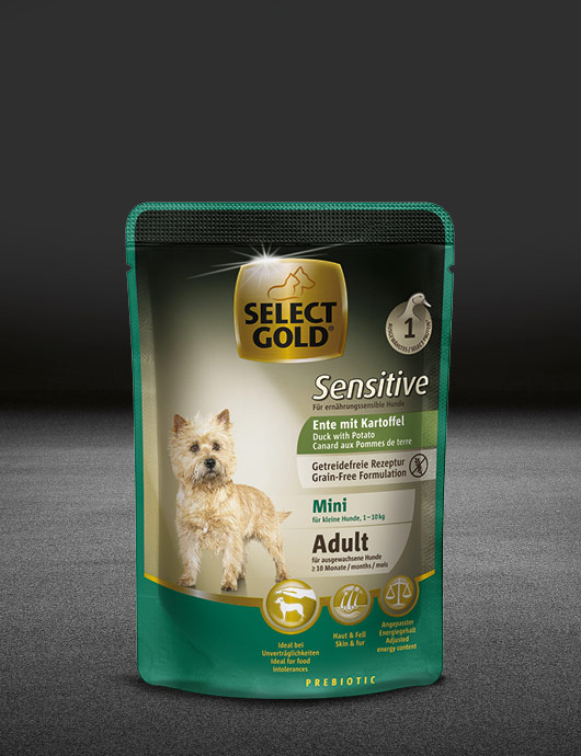 SELECT GOLD Sensitive Mini Adult Ente mit Kartoffel - SELECT GOLD