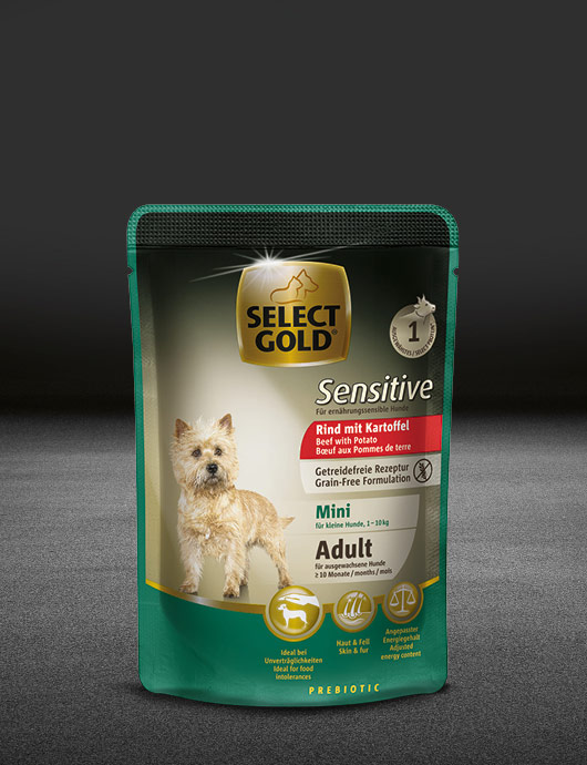 SELECT GOLD Sensitive Mini Adult Rind mit Kartoffel - SELECT GOLD